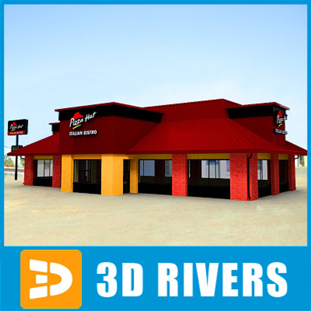3d Model Fast Food Restaurant Pizza