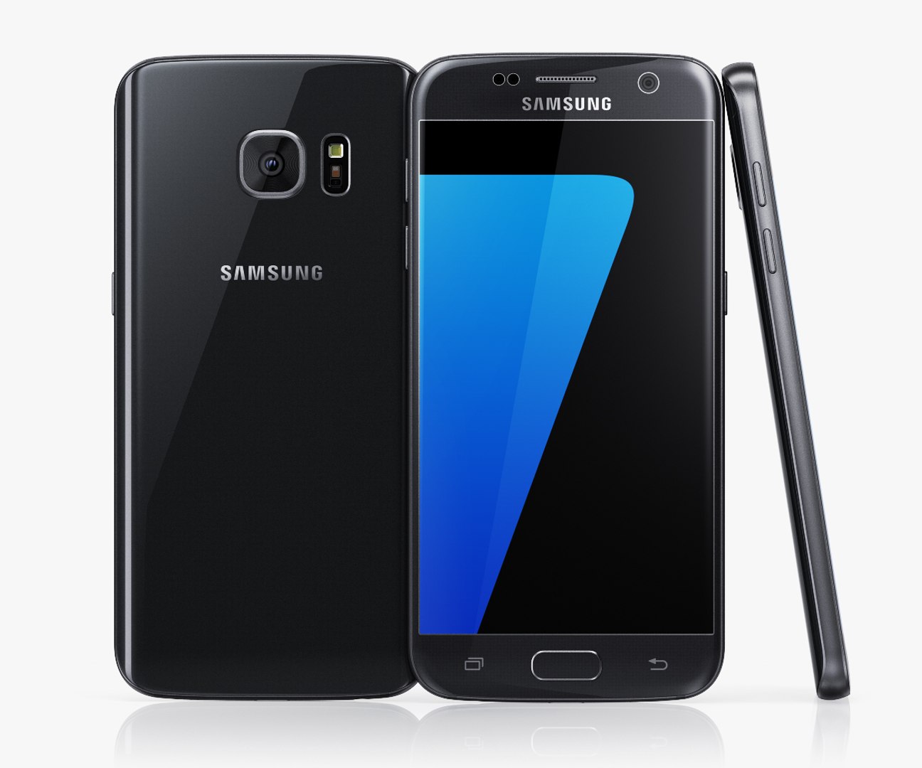 Samsung Galaxy S7 Colors 3d Model