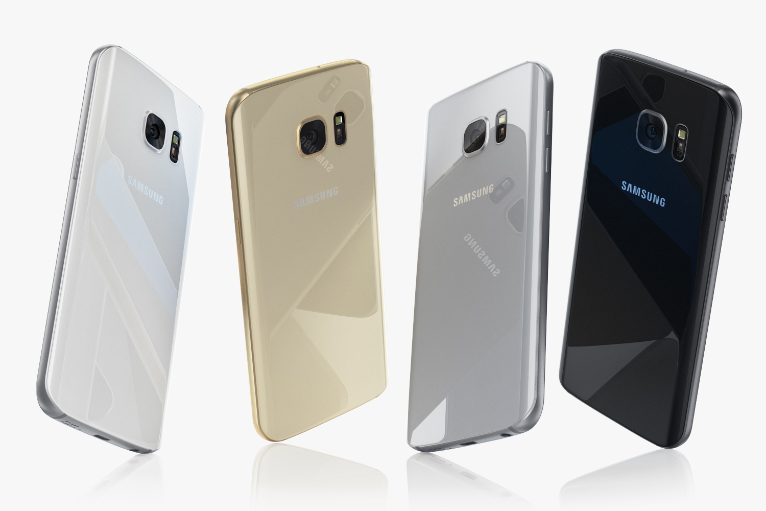 samsung galaxy s7 colors 3d model