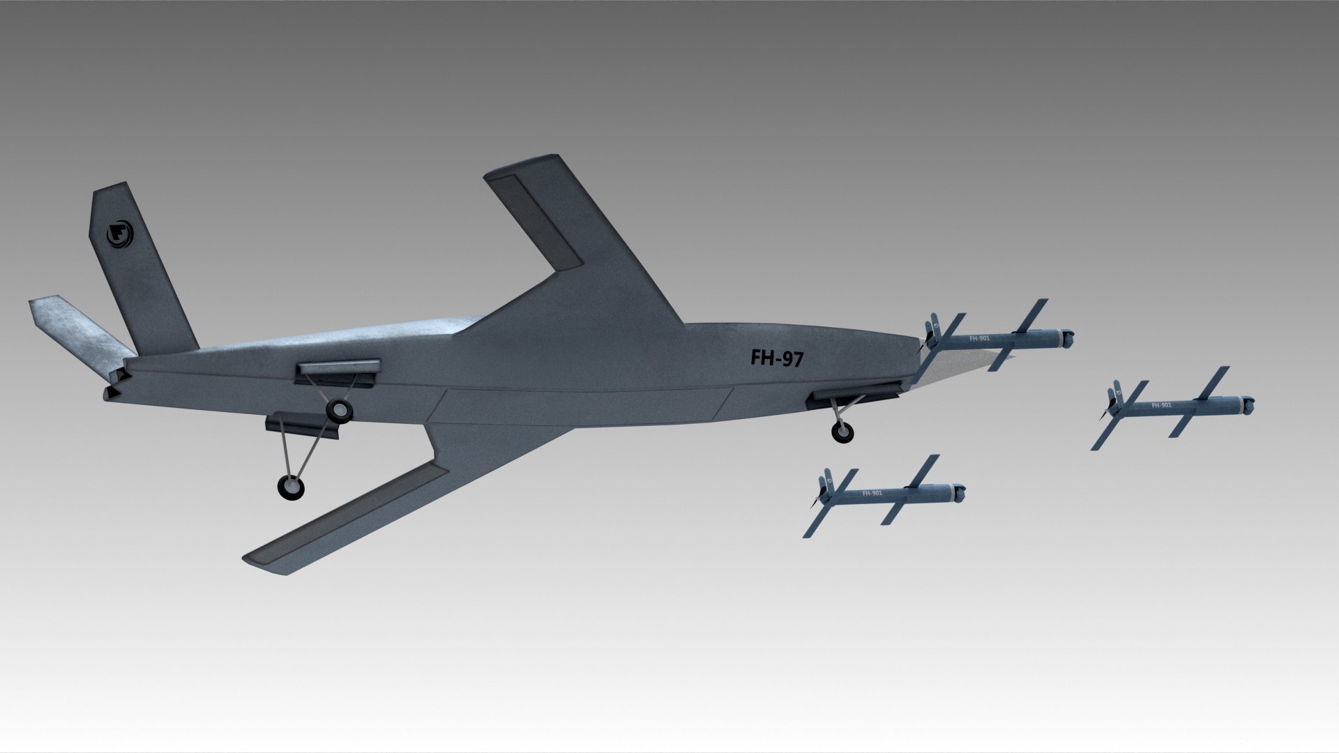 3D FH-97 And FH-901 Model - TurboSquid 2147602