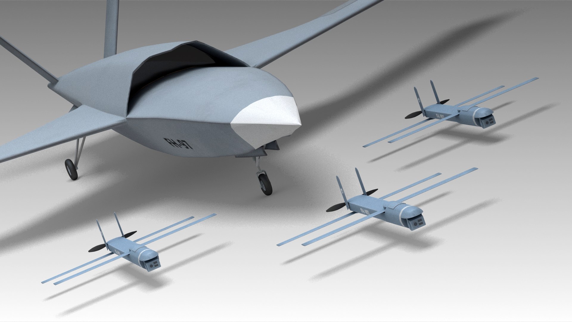 3D FH-97 And FH-901 Model - TurboSquid 2147602