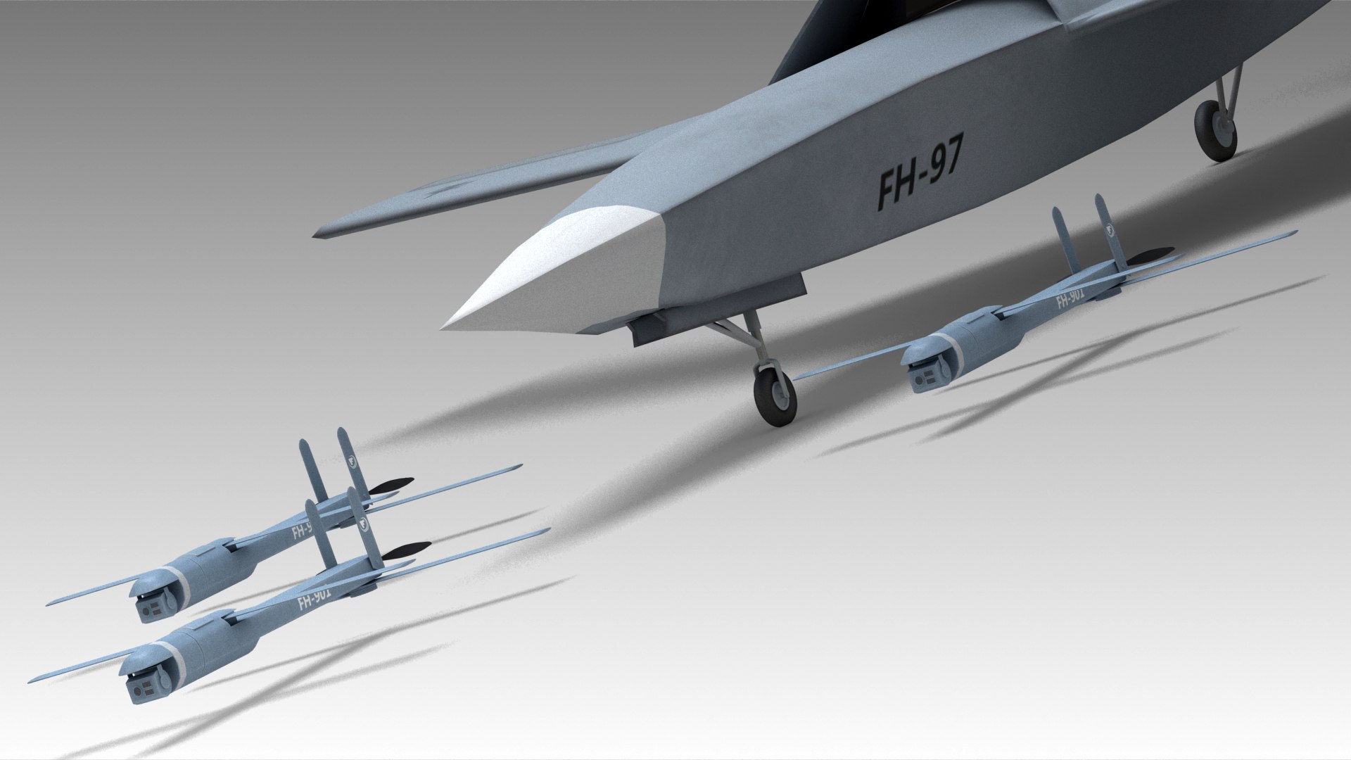 3D FH-97 And FH-901 Model - TurboSquid 2147602