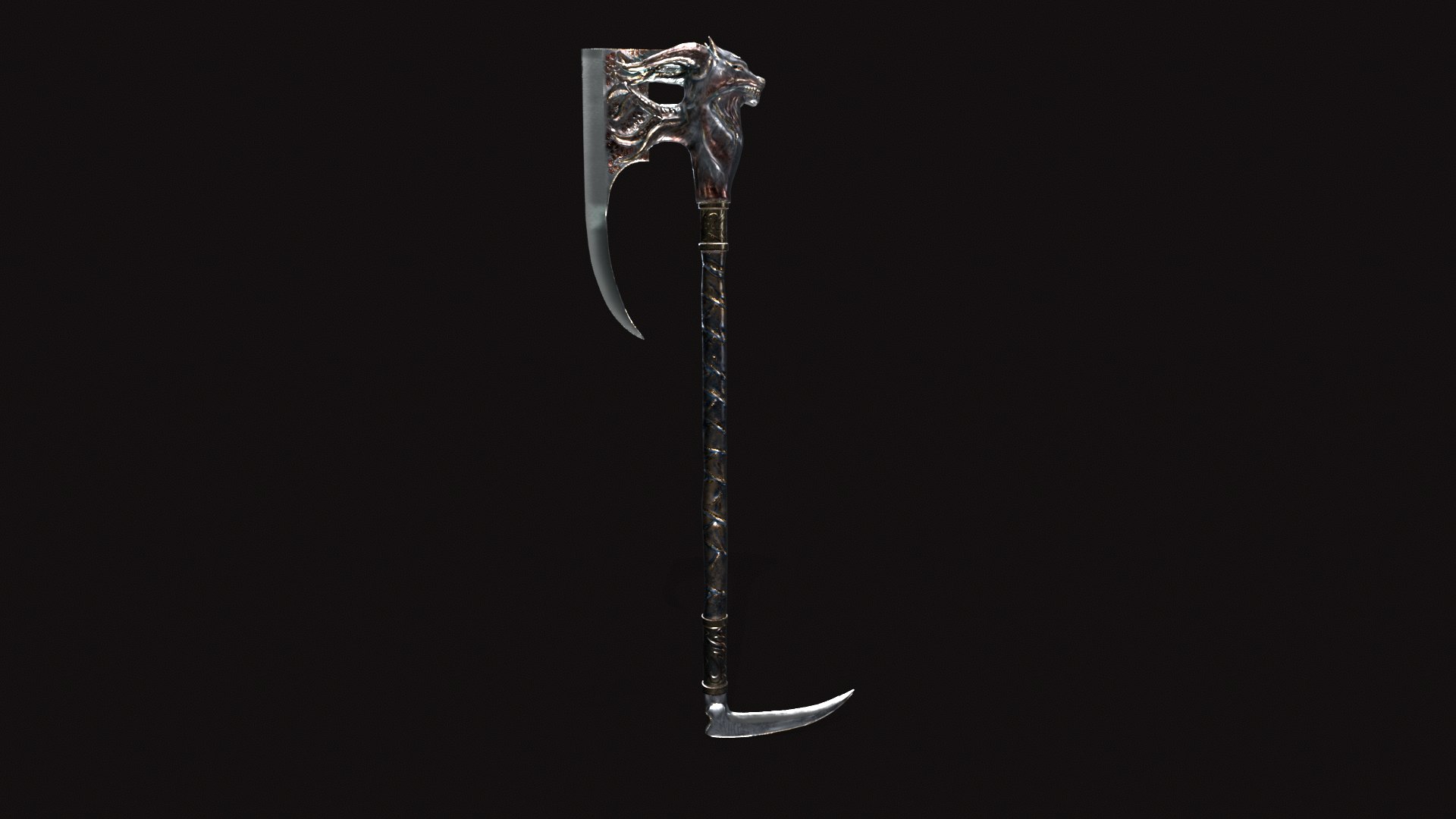 3D Fantasy Weapon Bardiche 01 - TurboSquid 2357724