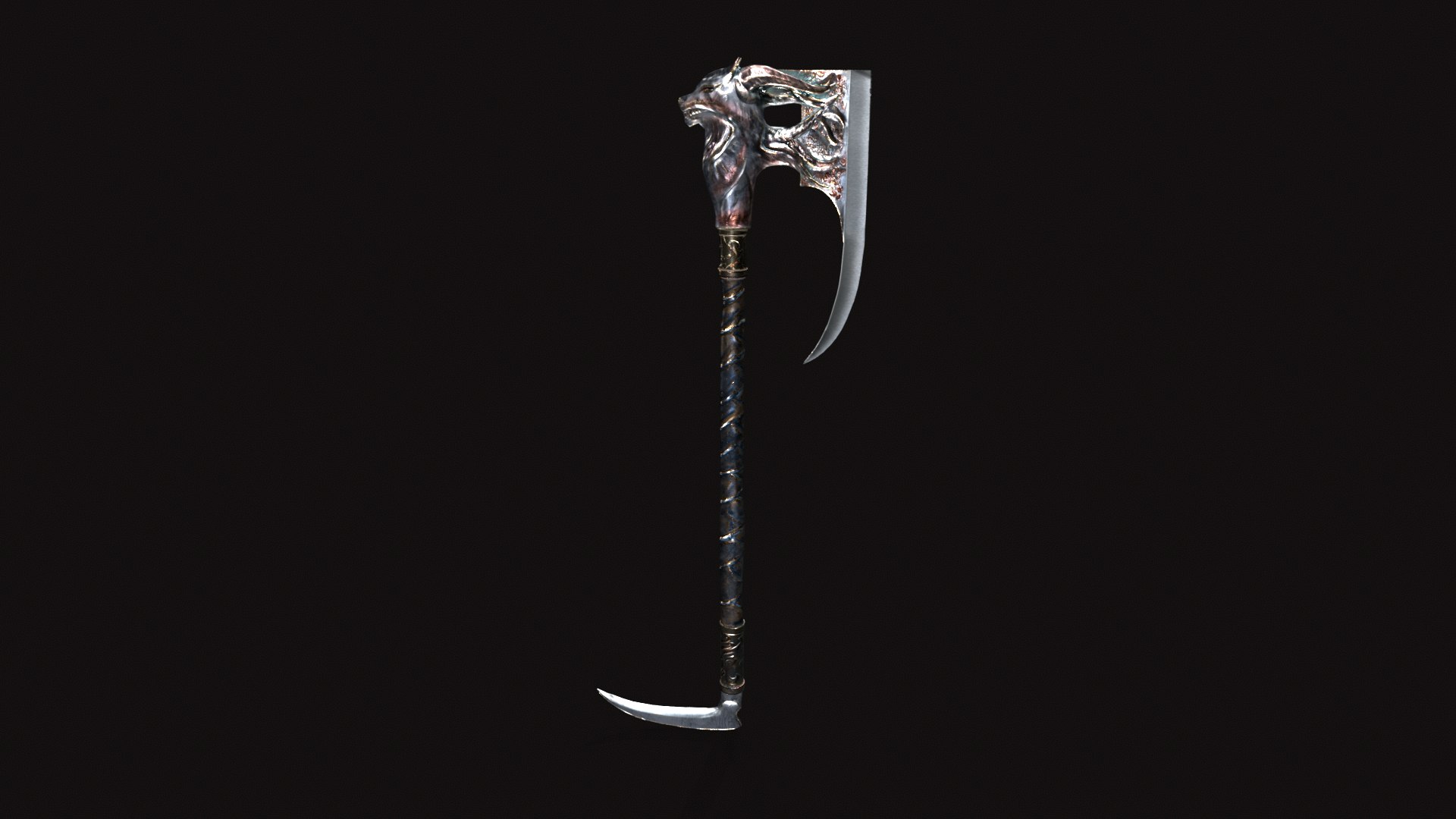 3D Fantasy Weapon Bardiche 01 - TurboSquid 2357724