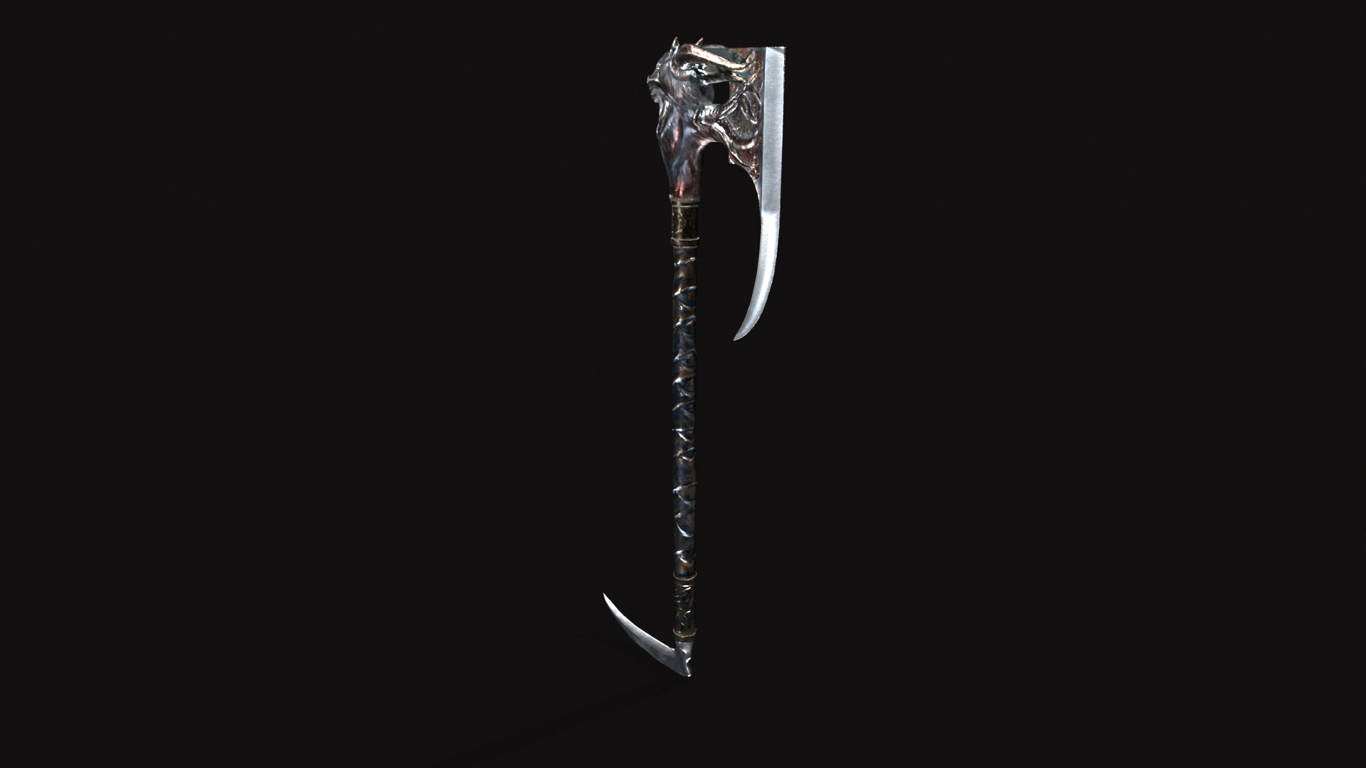 3D Fantasy Weapon Bardiche 01 - TurboSquid 2357724