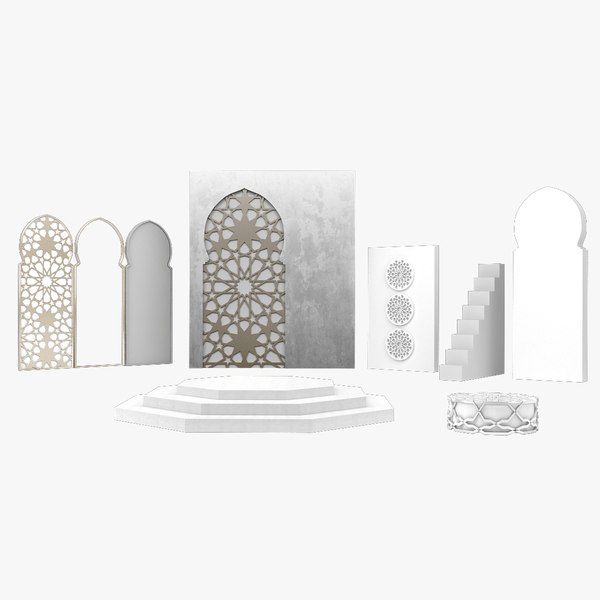 Arabic Decorative Set 3D model - TurboSquid 1783165