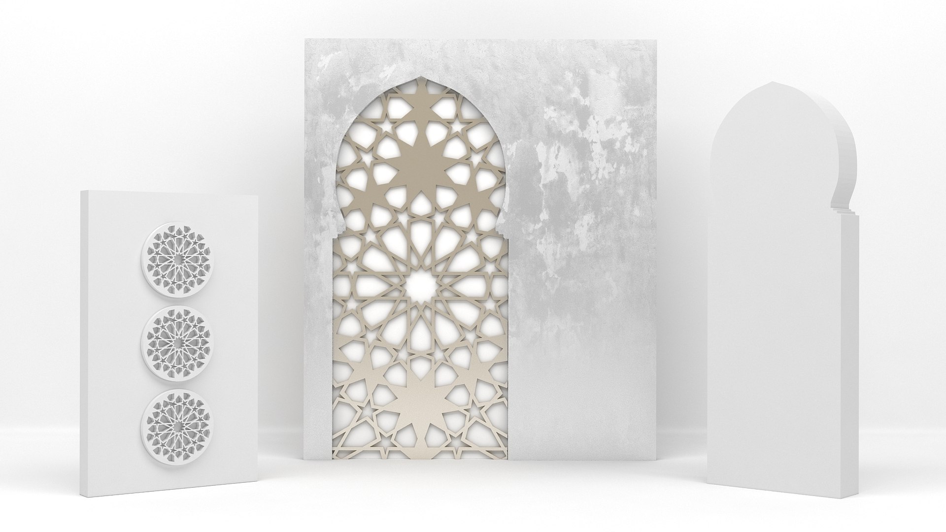 Arabic Decorative Set 3D Model - TurboSquid 1783165