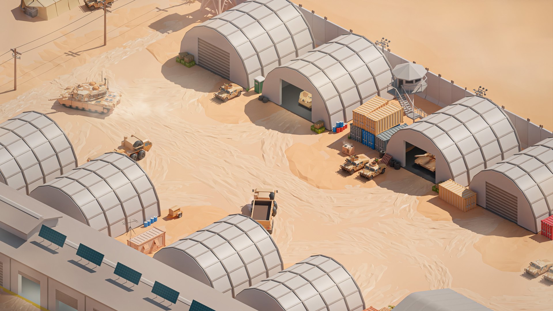 Pack City 9 Military Model - TurboSquid 1701492