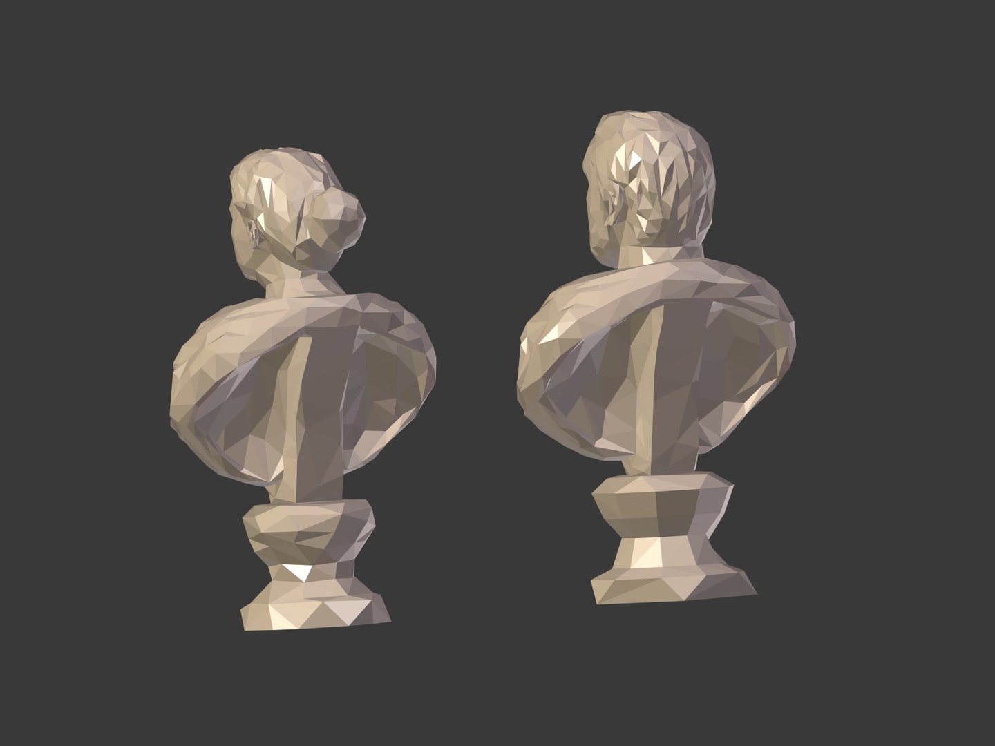 3D Woman Bust Model - TurboSquid 1533700
