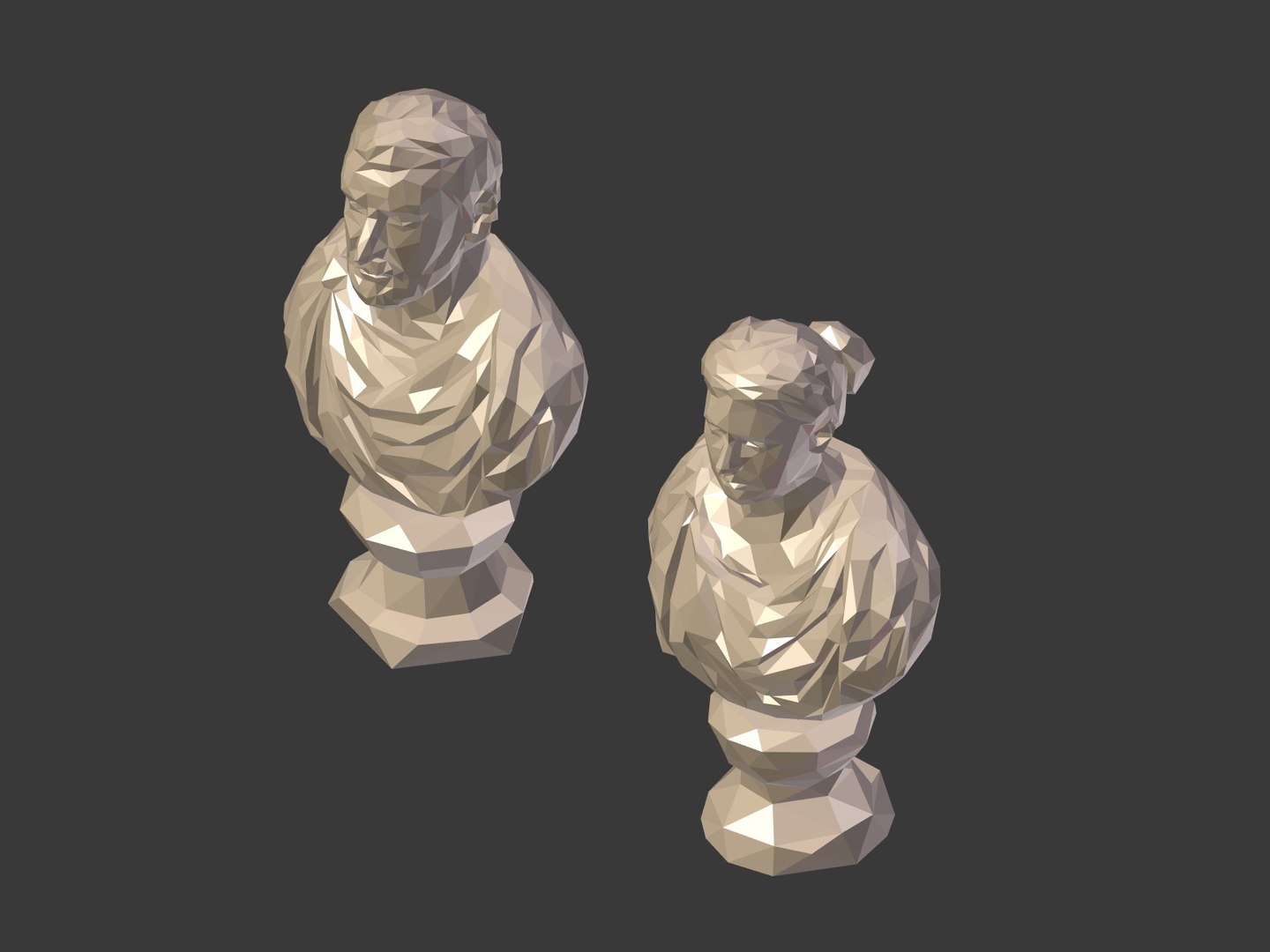 3D Woman Bust Model - TurboSquid 1533700