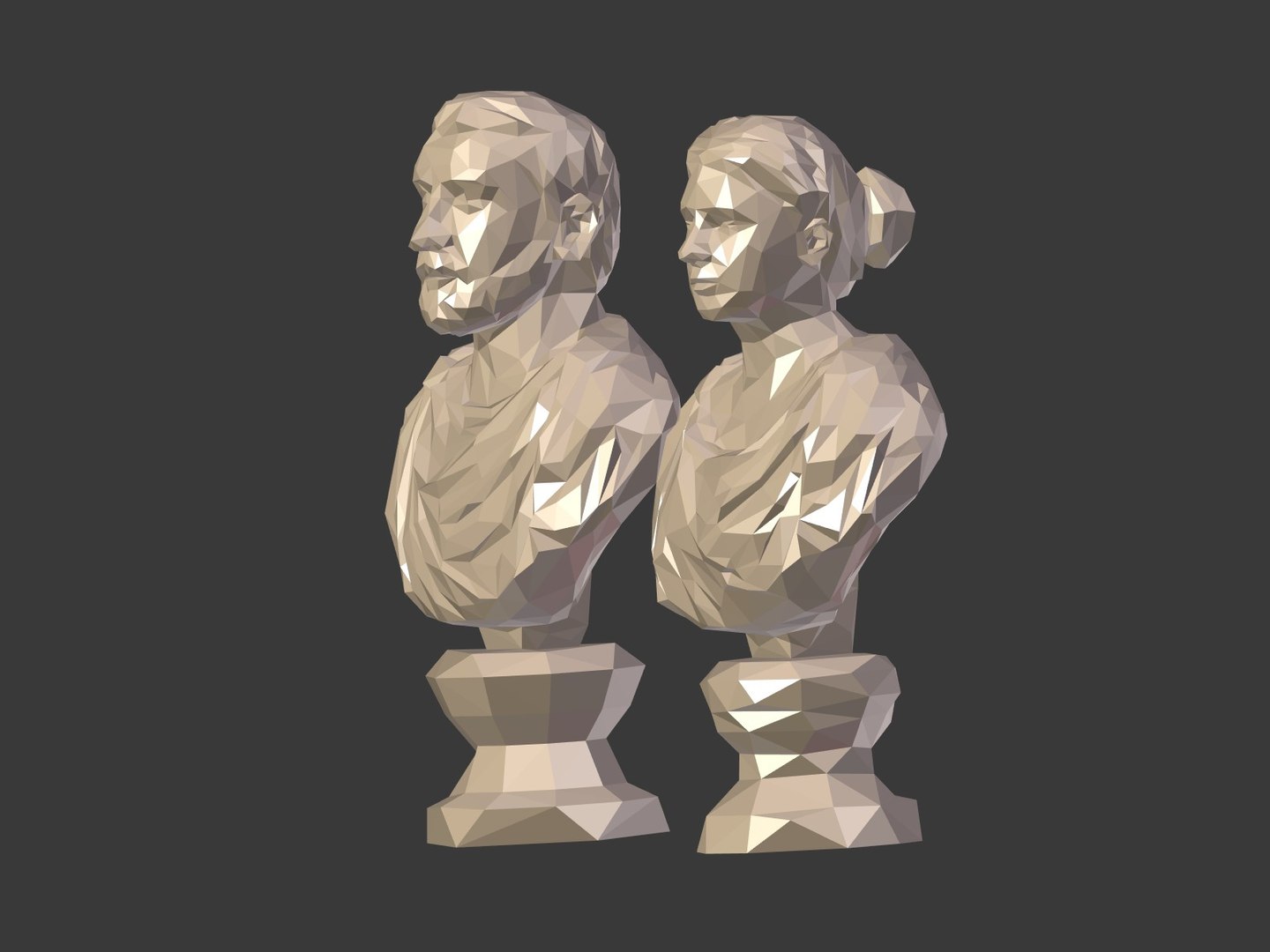 3D Woman Bust Model - TurboSquid 1533700
