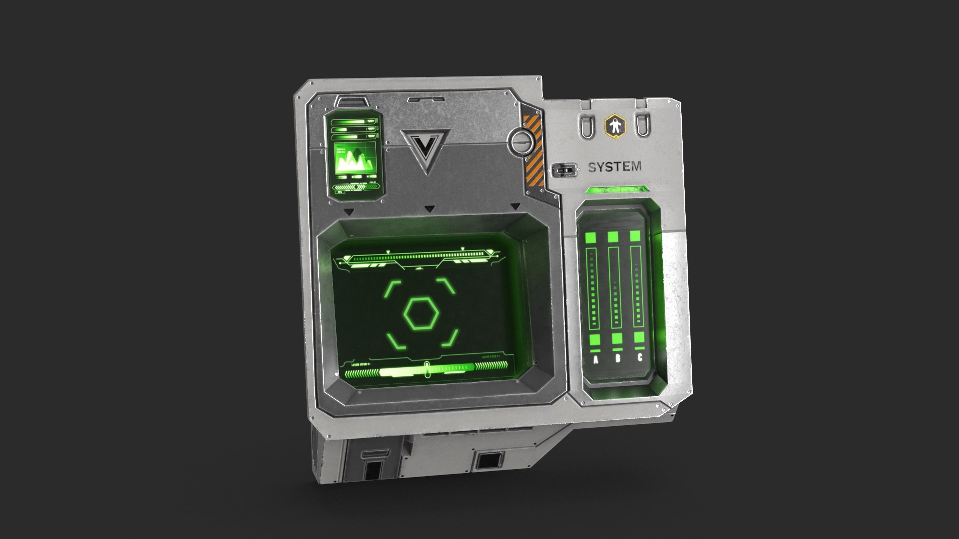 3D Sci Fi Scanner Display - TurboSquid 2107197