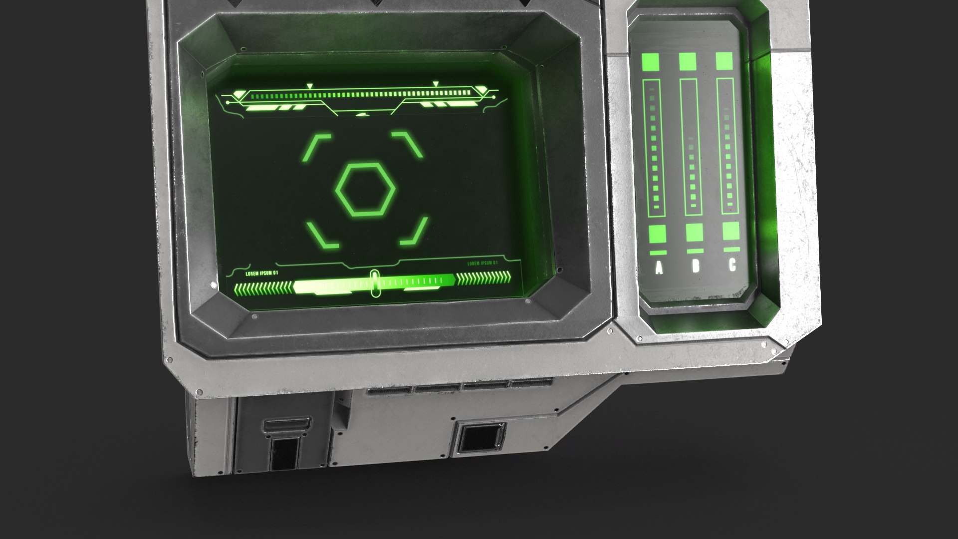 3D Sci Fi Scanner Display - TurboSquid 2107197