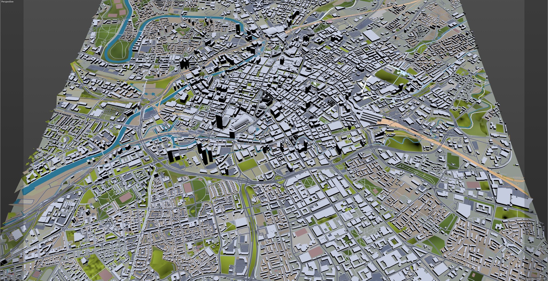 3D Manchester Downtown UK Model - TurboSquid 1989295