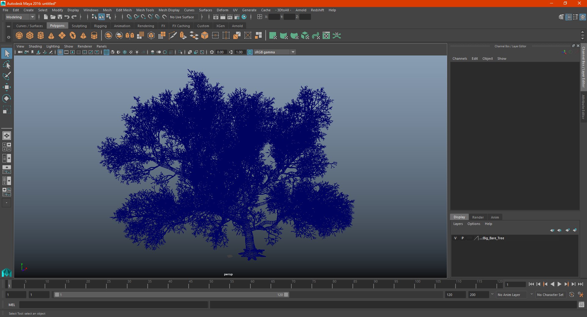Big Bare Tree 3D model - TurboSquid 1726033