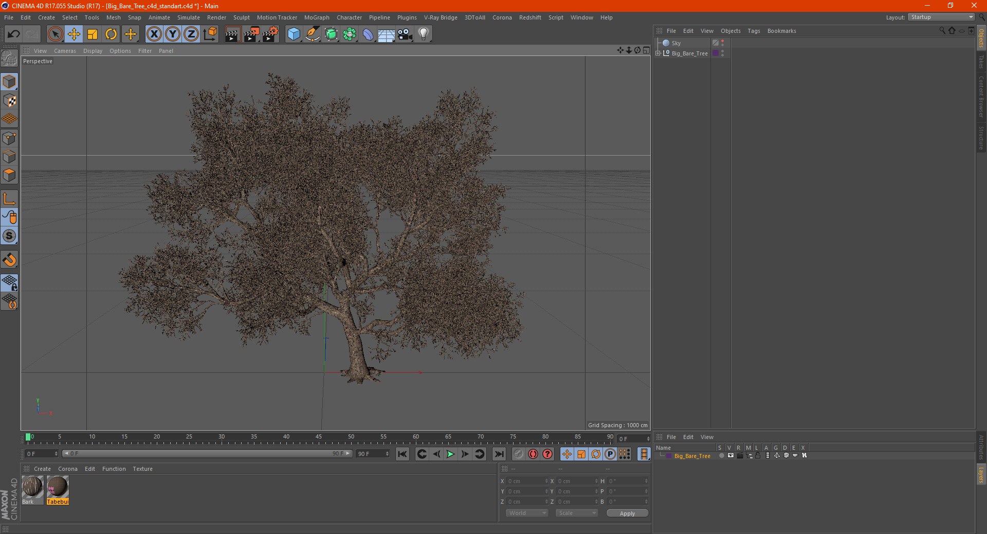 Big Bare Tree 3D model - TurboSquid 1726033