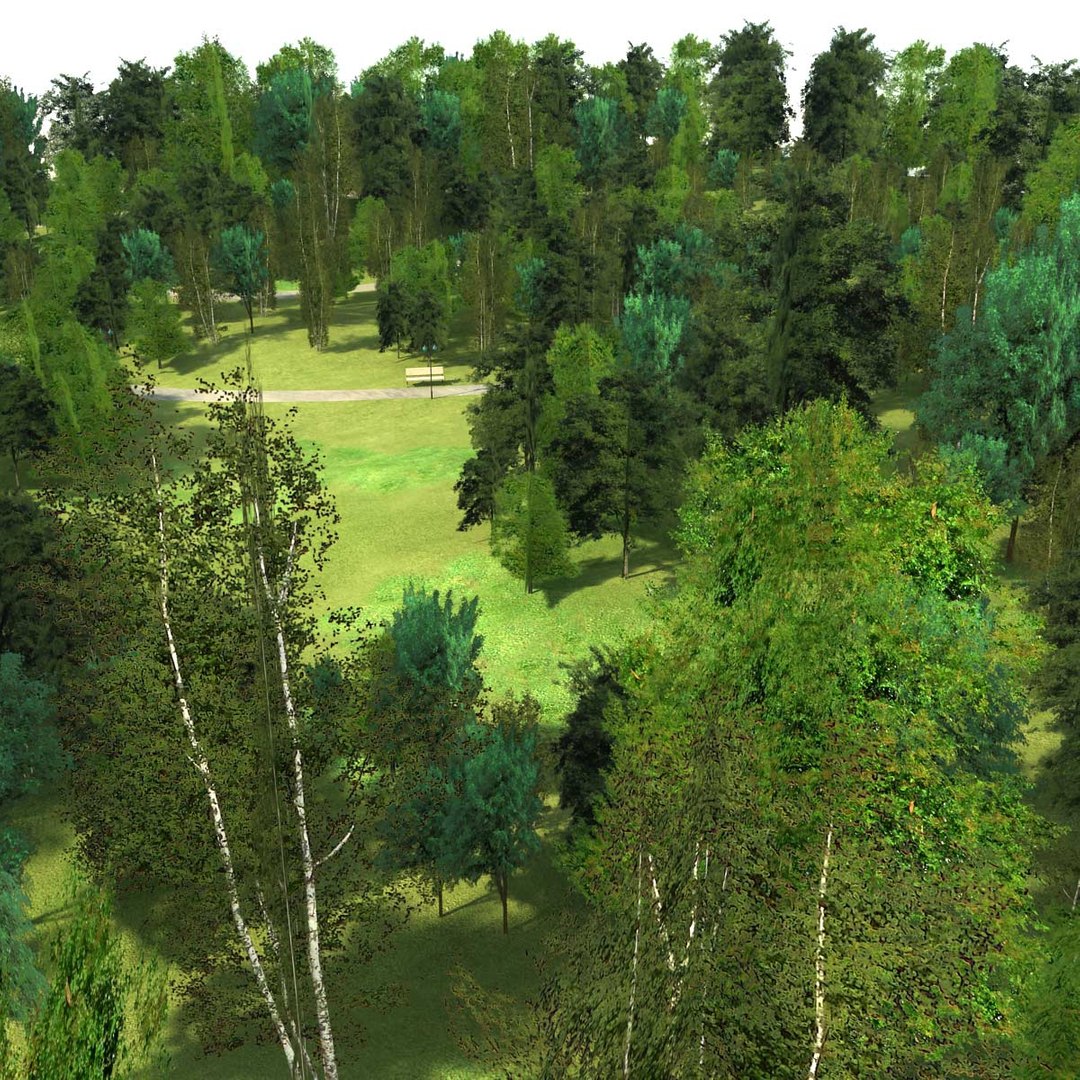 Max Park Scene Block Trees