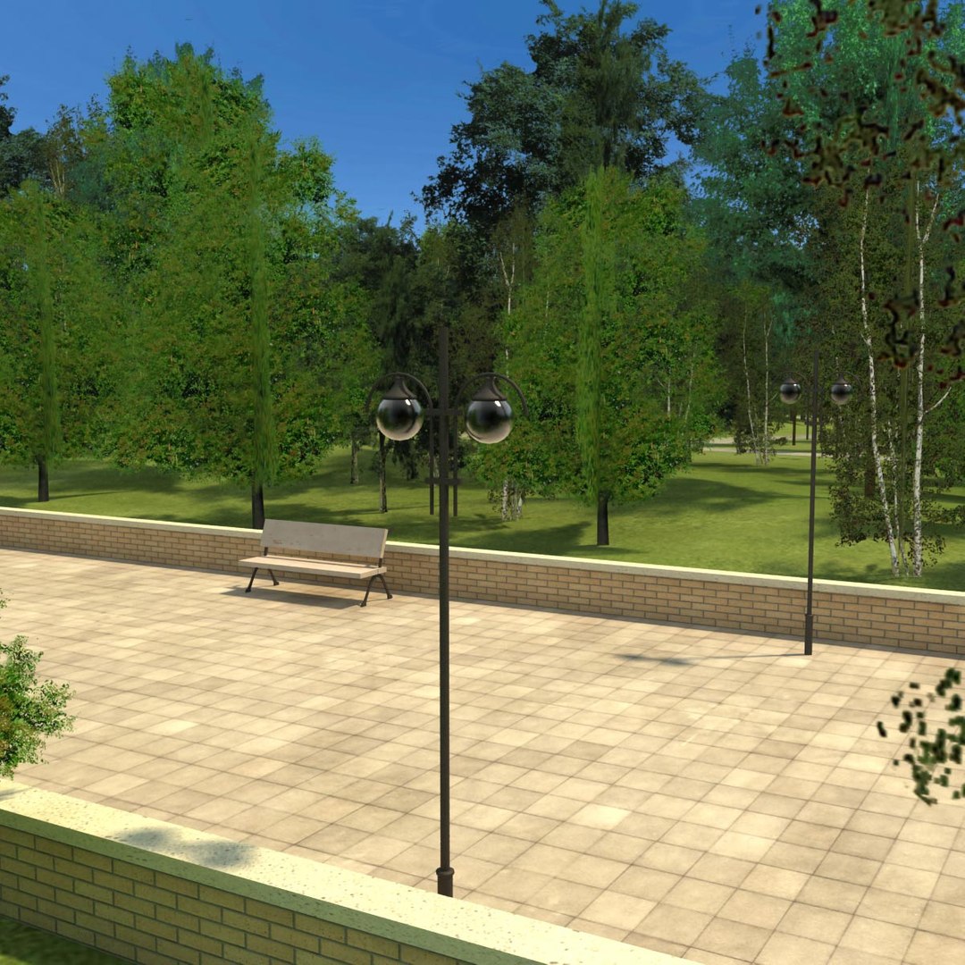 Max Park Scene Block Trees