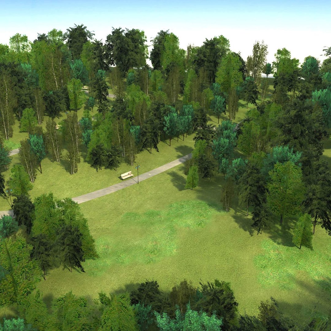 Max Park Scene Block Trees