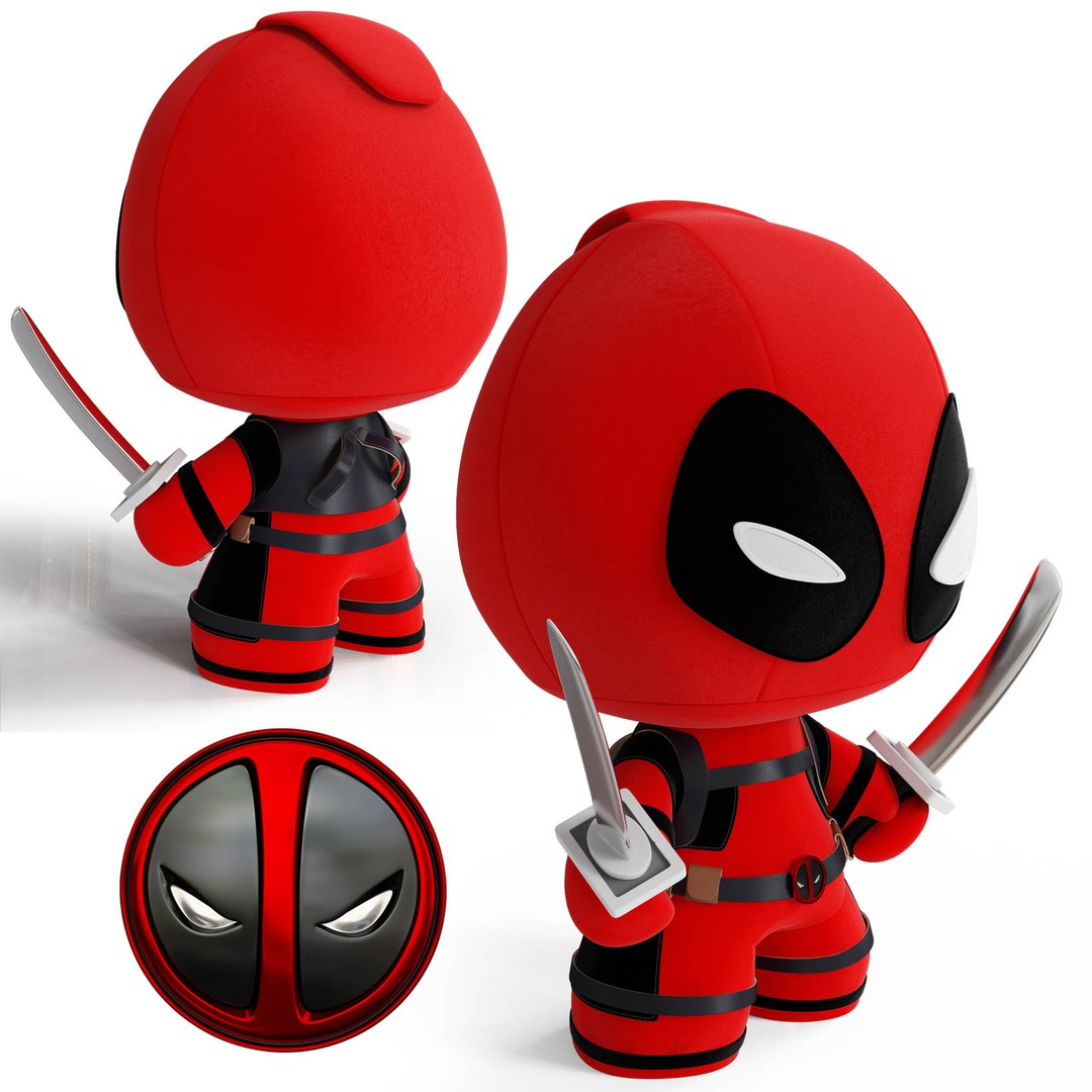 3D Deadpool Plush Toy Model - TurboSquid 1873345