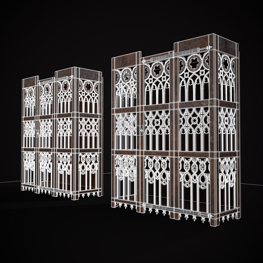 Medieval Hanging Church Cabinet 3D Model - TurboSquid 1988536