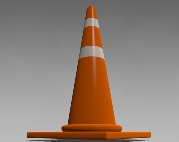traffic cone 3d 3ds