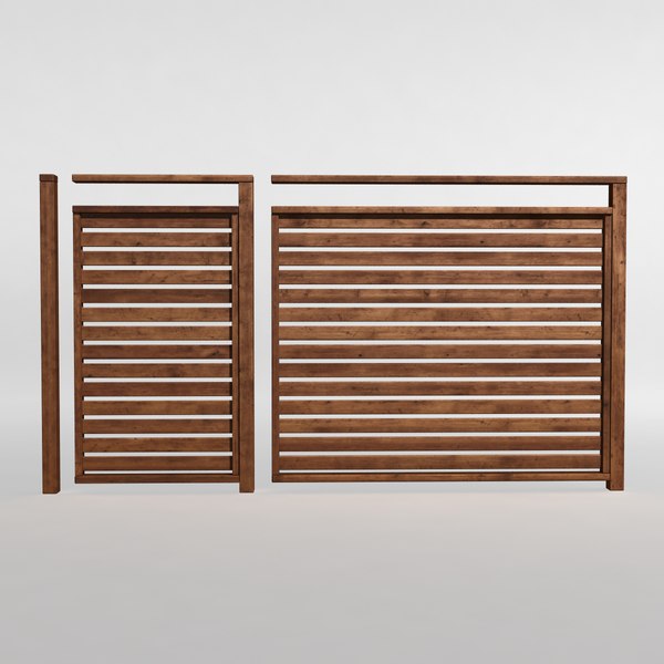 3D wood fence 07 - TurboSquid 1579664