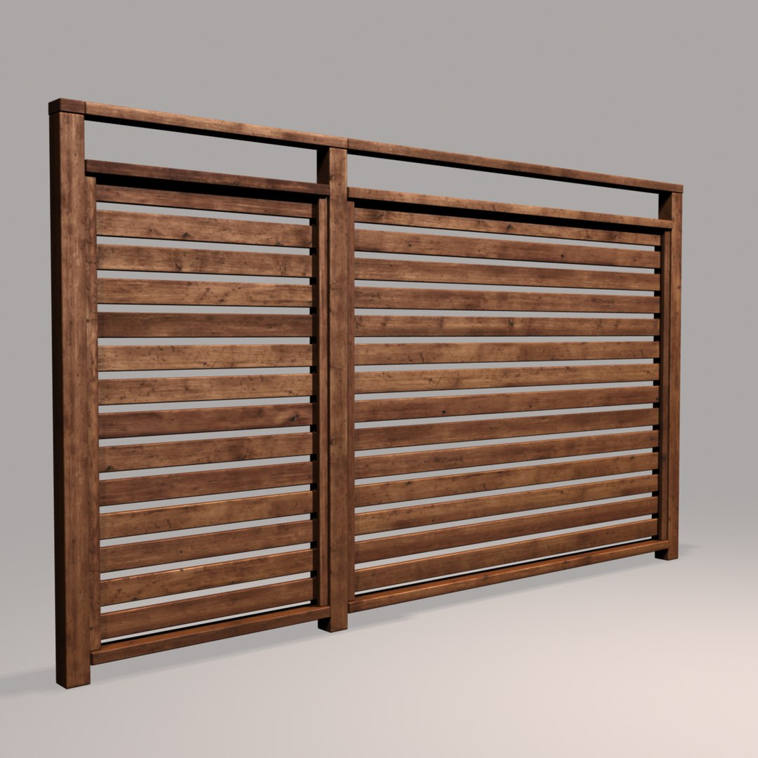 3D Wood Fence 07 - TurboSquid 1579664