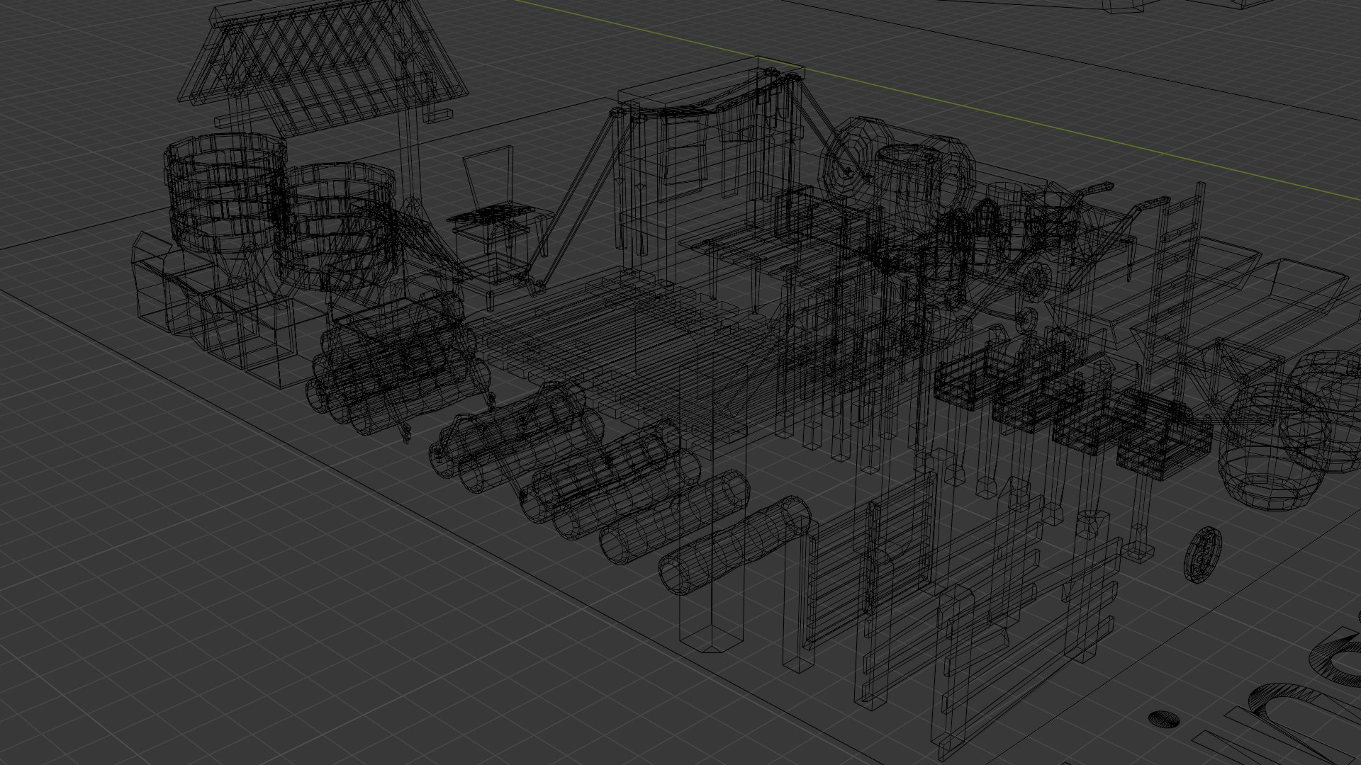 Low Poly Farm Asset Model - TurboSquid 2229499
