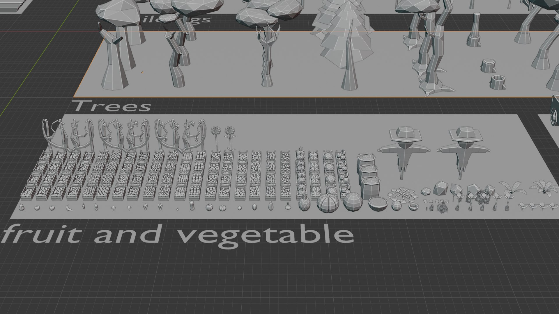 Low Poly Farm Asset Model - TurboSquid 2229499