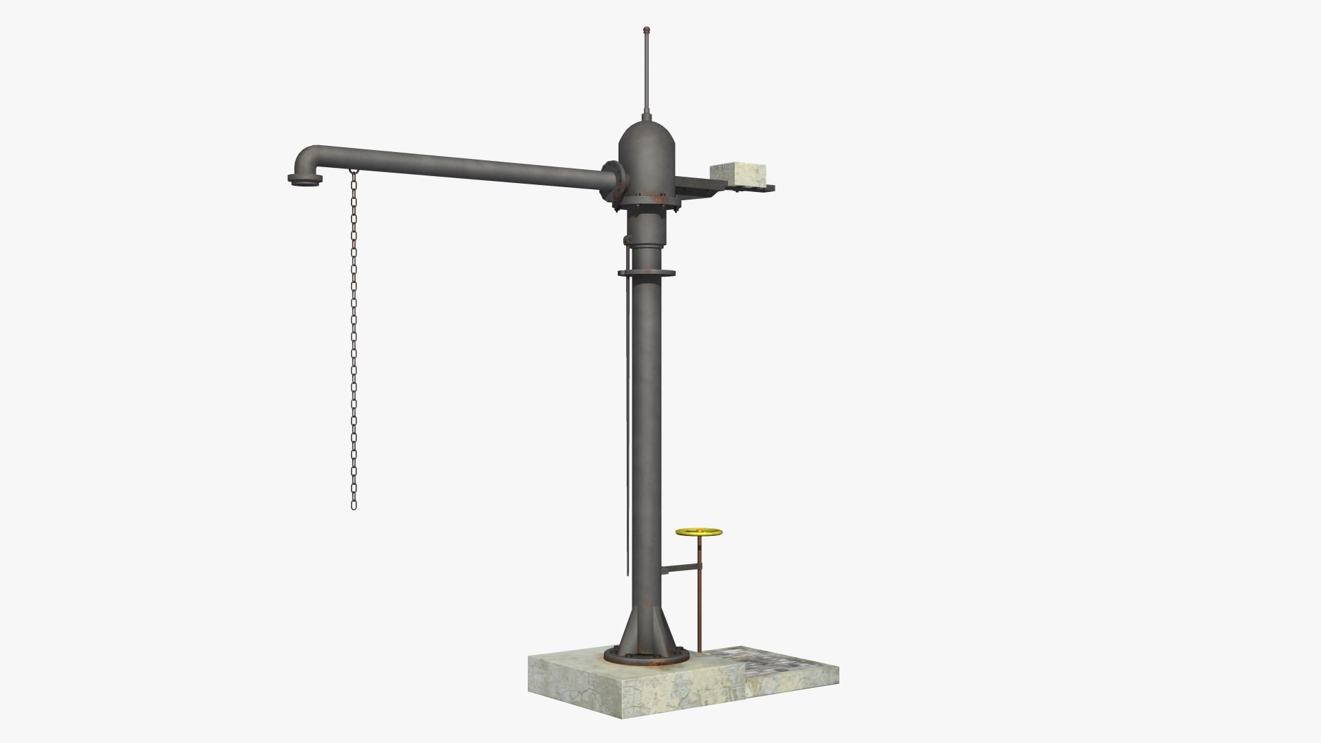 railroad water pump 3d model