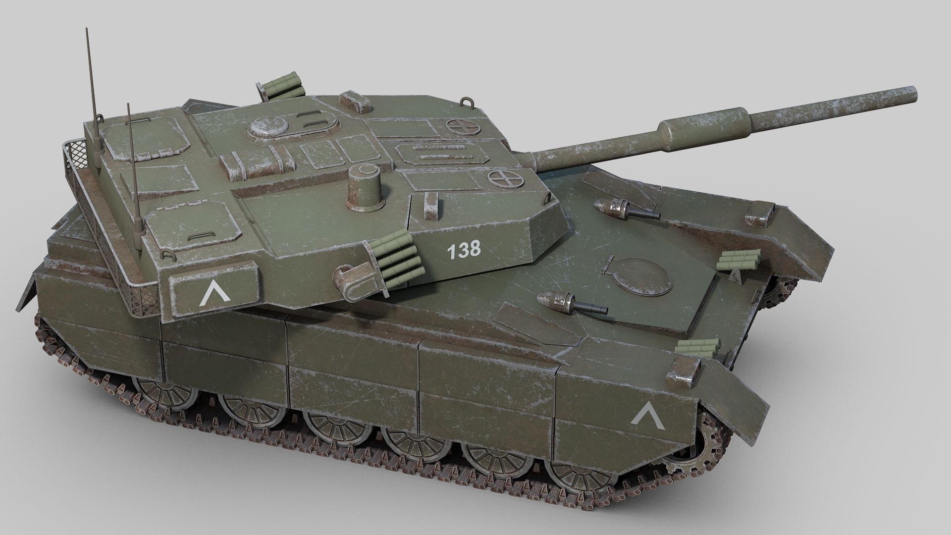 3D Model Modern Tank Concept - TurboSquid 1932221