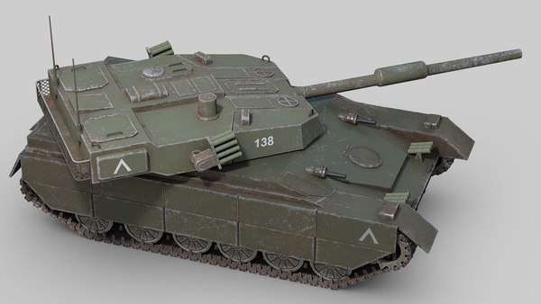 modelo 3d Concepto de tanque moderno - TurboSquid 1932221