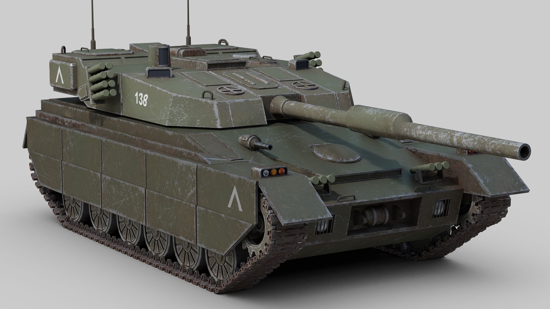 3D Model Modern Tank Concept - TurboSquid 1932221