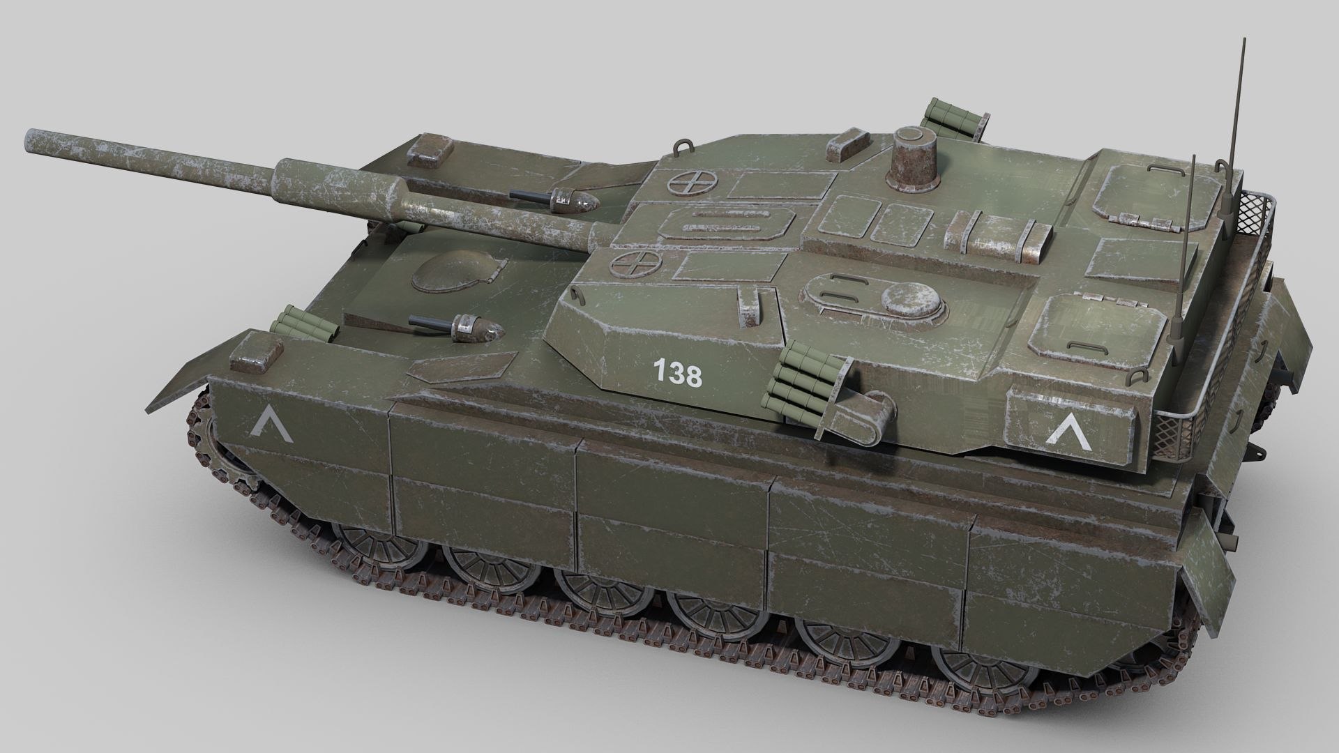 3D Model Modern Tank Concept - TurboSquid 1932221