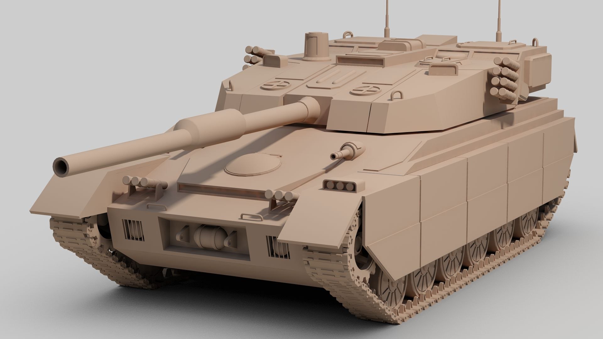 3D Model Modern Tank Concept - TurboSquid 1932221