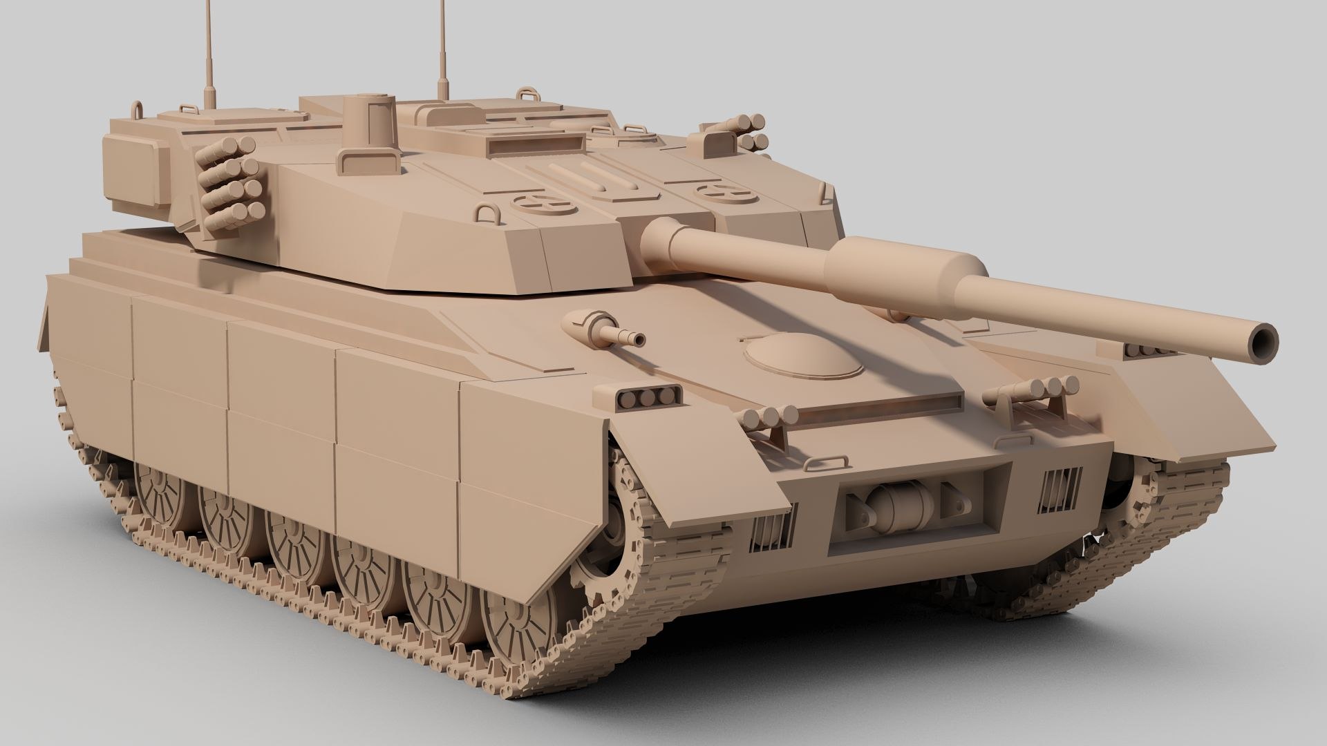 3D Model Modern Tank Concept - TurboSquid 1932221