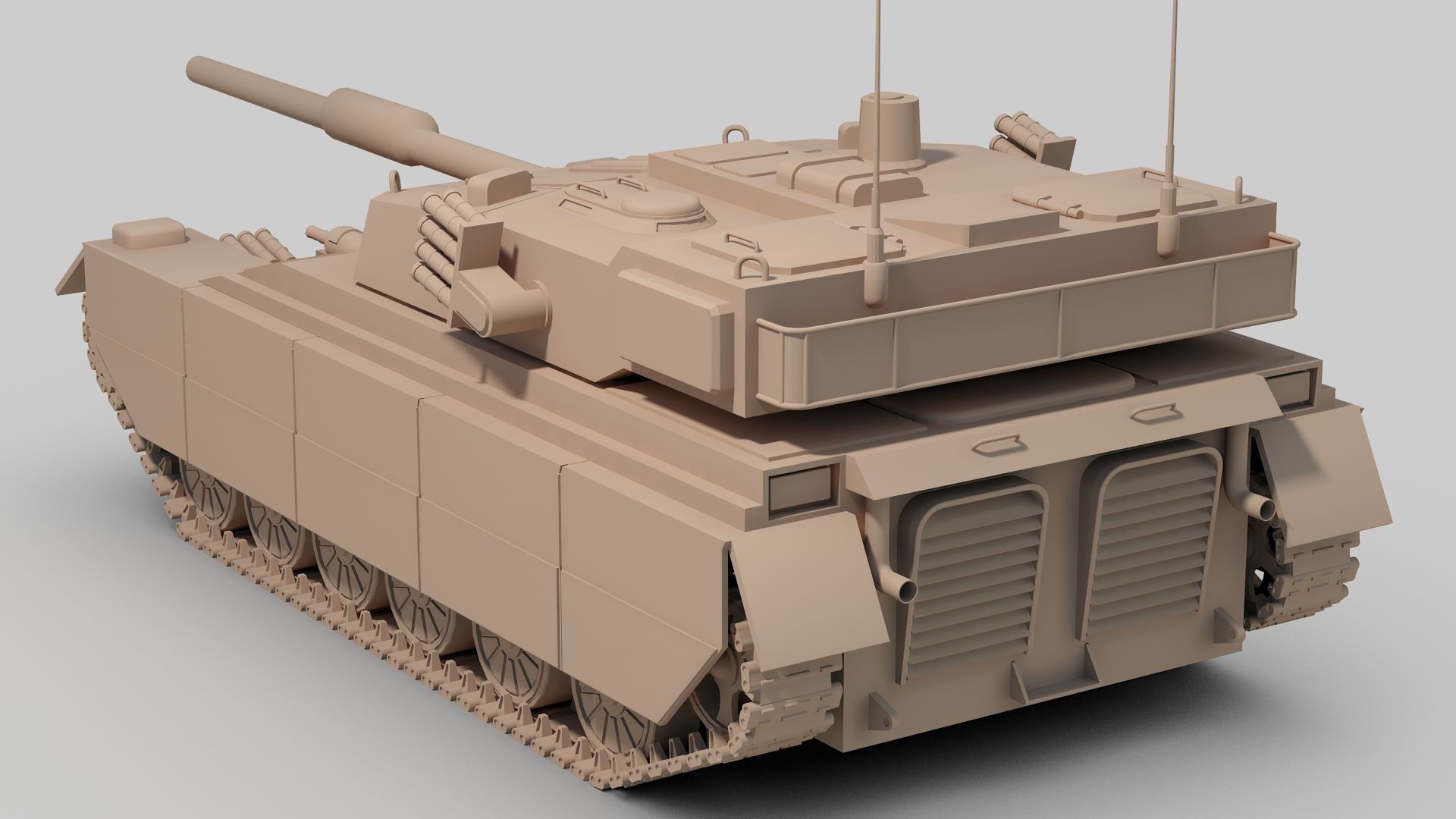 3D Model Modern Tank Concept - TurboSquid 1932221