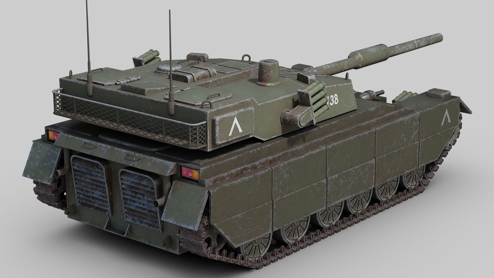 3D Model Modern Tank Concept - TurboSquid 1932221