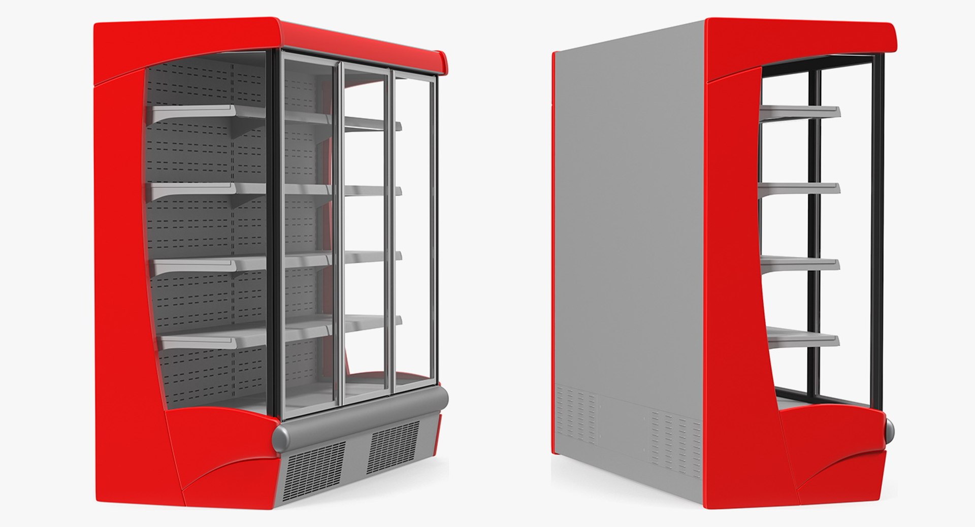 3D Multideck Display Fridge Model - TurboSquid 1414099