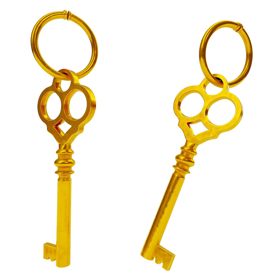 3D модель Door gold key 3d model - TurboSquid 1976712