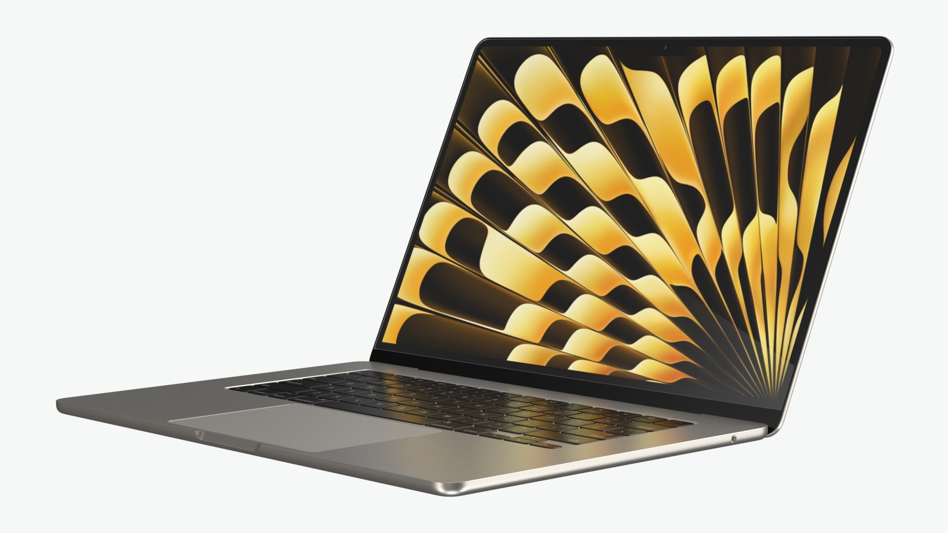Apple MacBook Air M4 Starlight 3D Model - TurboSquid 2374498