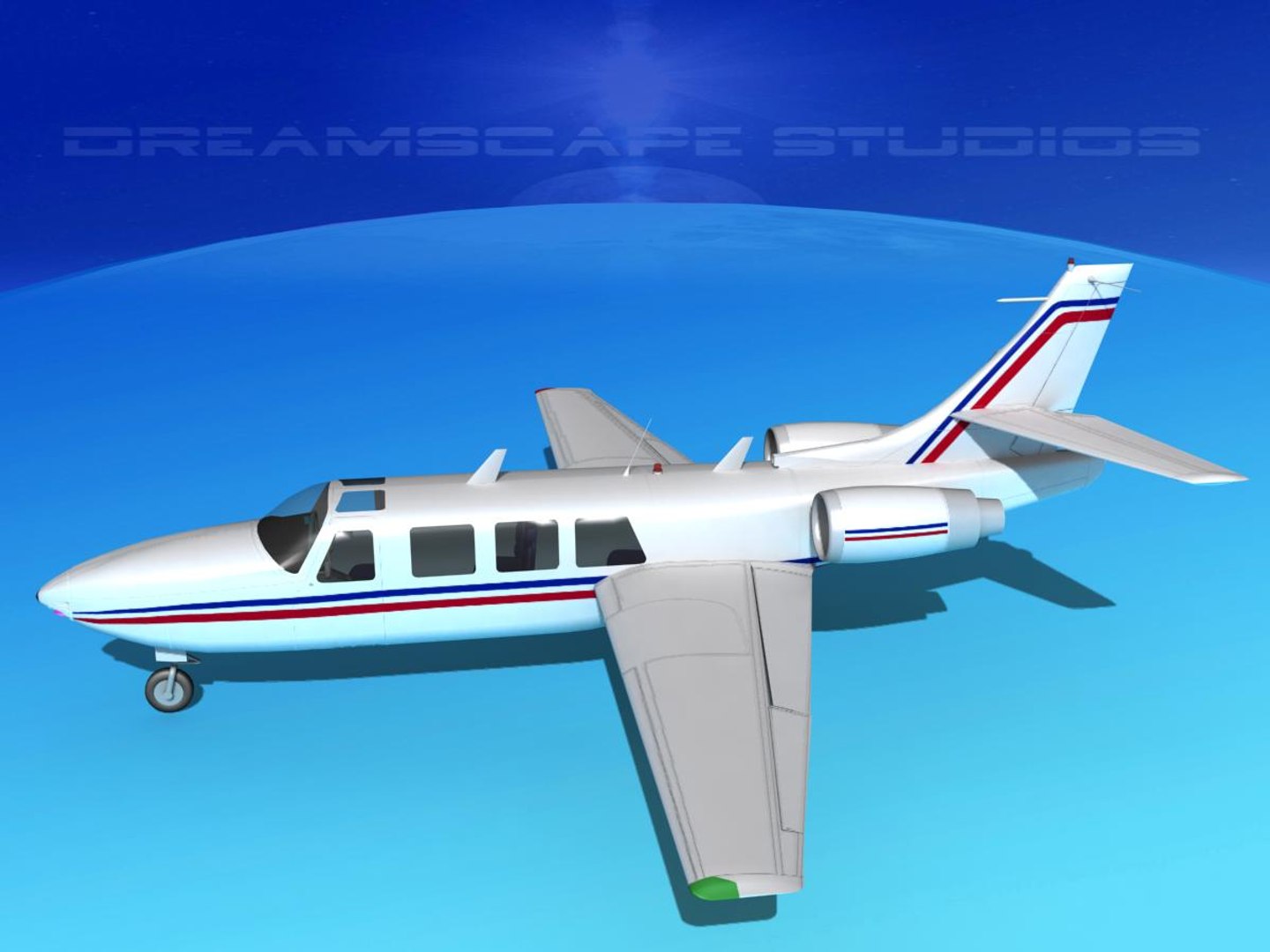3d jet fj-100 fanjet piper aerostar