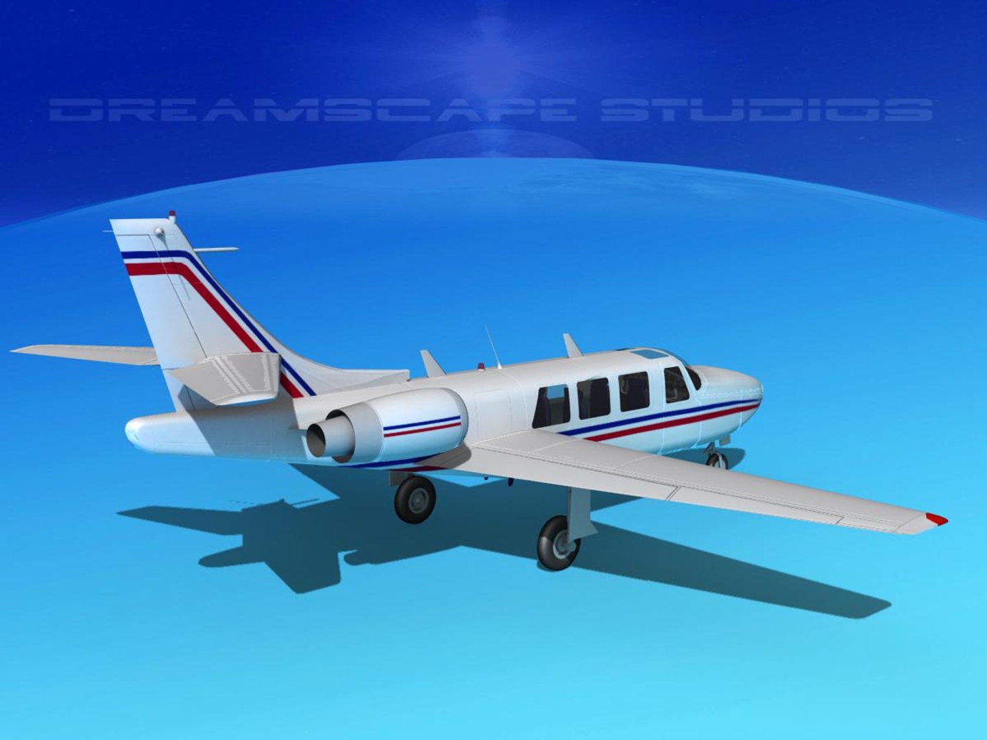 3d jet fj-100 fanjet piper aerostar
