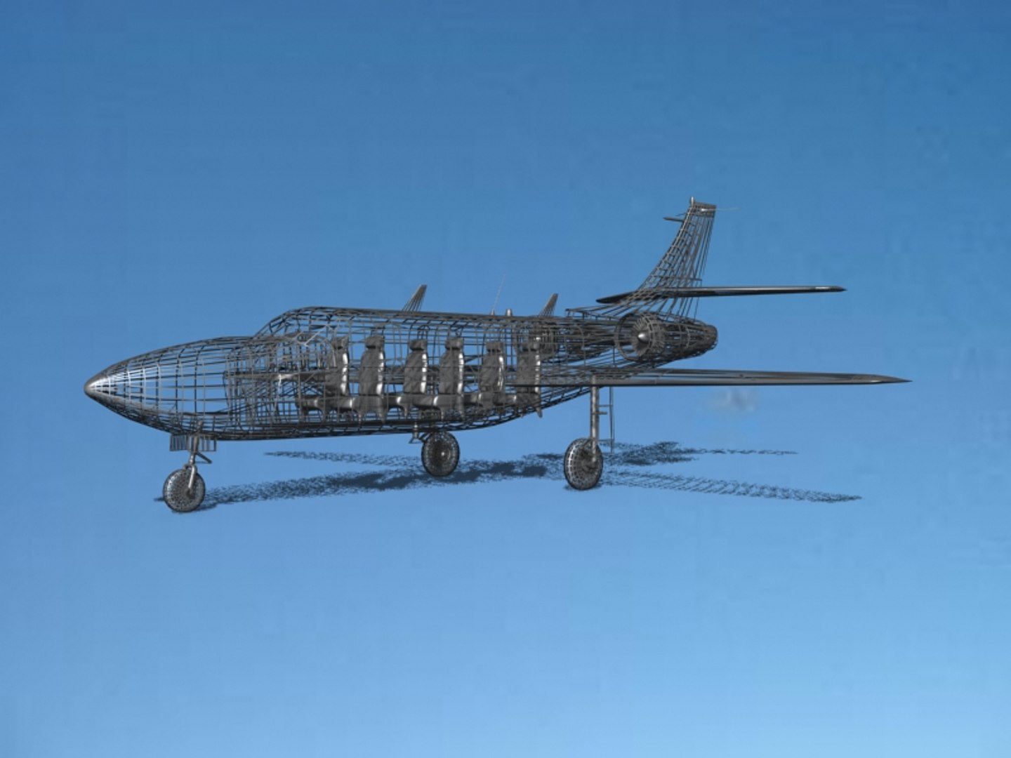 3d jet fj-100 fanjet piper aerostar