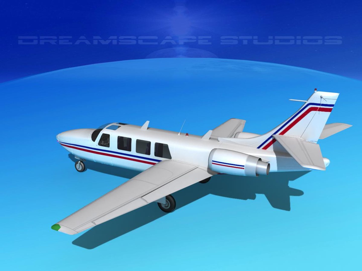 3d jet fj-100 fanjet piper aerostar