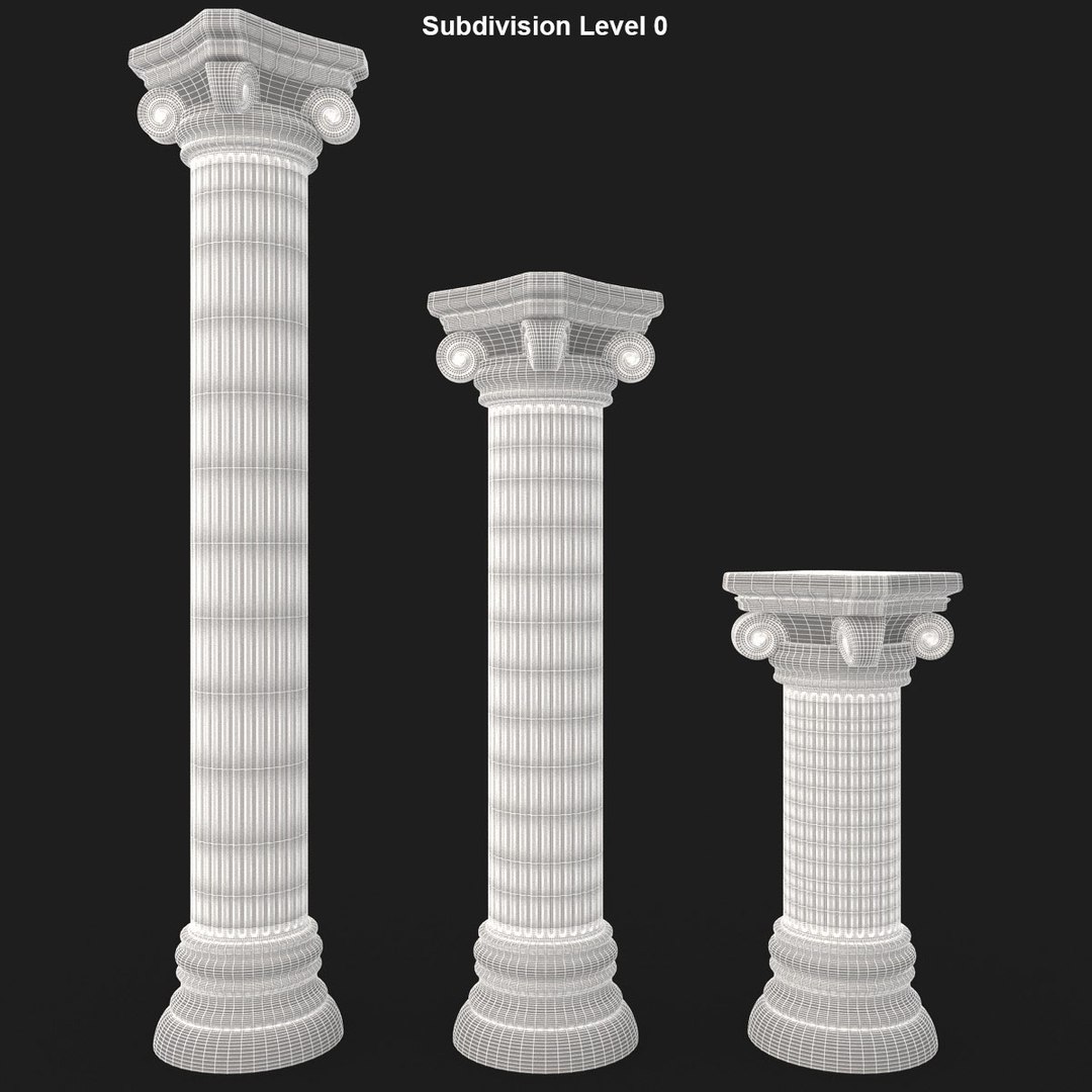 3ds Column 01 3 Sizes