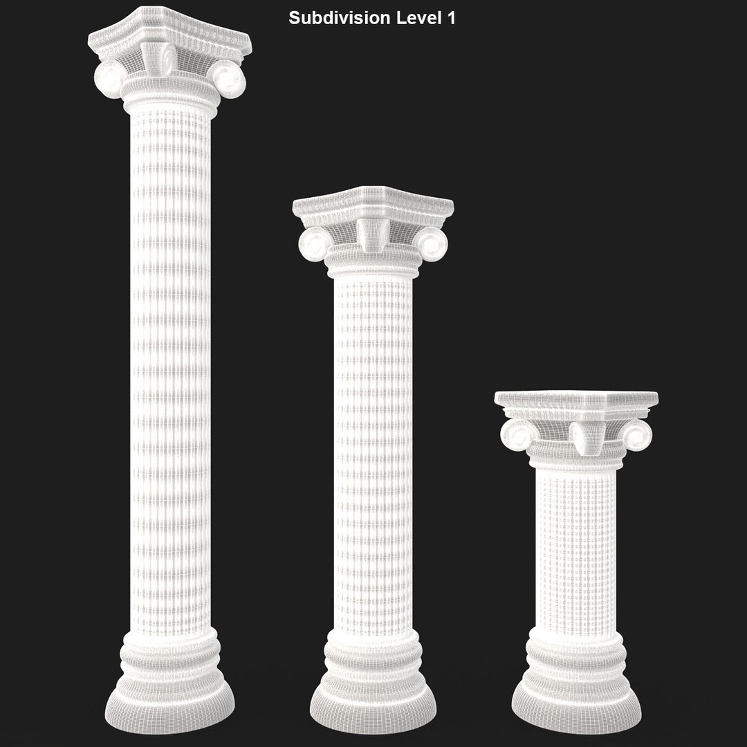 3ds Column 01 3 Sizes