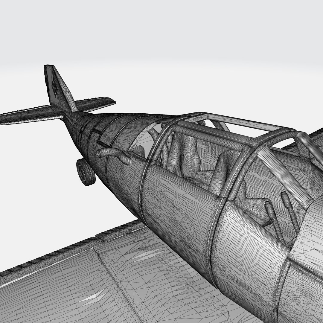 3D Model German Plane Messerschmitt Bf-109 - TurboSquid 1952242