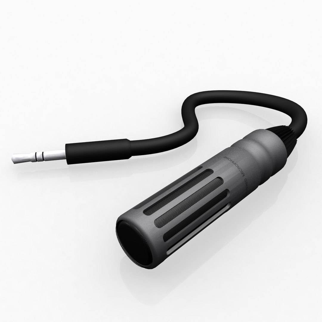 generic external mic 3d model